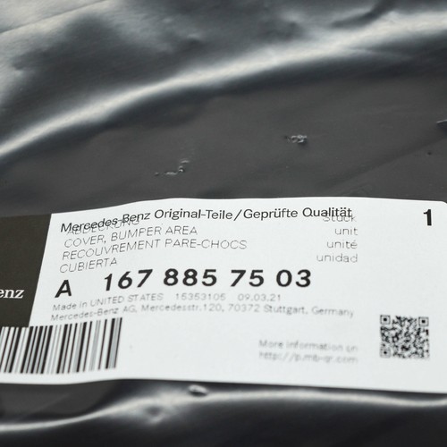 NEW MERCEDES-BENZ GLE W167 FRONT BUMPER RIGHT SIDE GRILLE A1678857503 ...