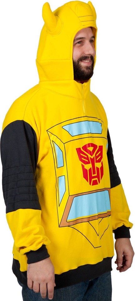 Transformers Mens Autobots Bumblebee Costume Cosplay Halloween Hoodie ...