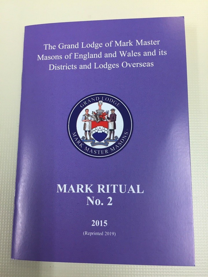 Masonic Mark Master Mason Ritual Books No 1, No 2 paperback or Hardback ...
