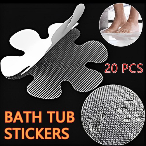20x Non-Slip Strip Stickers Bath Tub Stickers Mat Floor Shower Bathroom ...