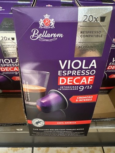 40 CAPSULES BELLAROM Nespresso * VIOLA DECAF Coffee Pods INTENSITY 9 ...