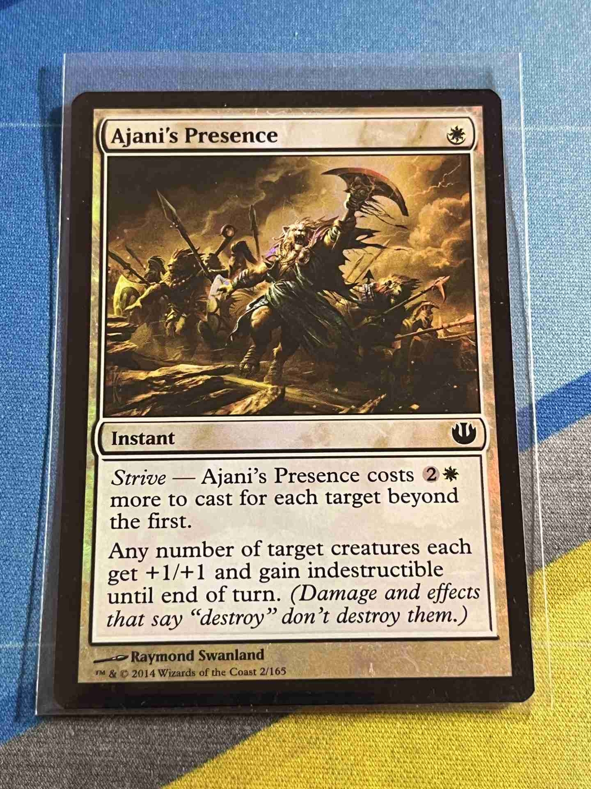 Magic the Gathering MTG Journey into Nyx AJANI'S PRESENCE Foil | eBay