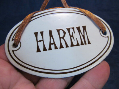 *Vintage Porcelain Enamel Harem Oval Sign by Dodo Made in England | eBay