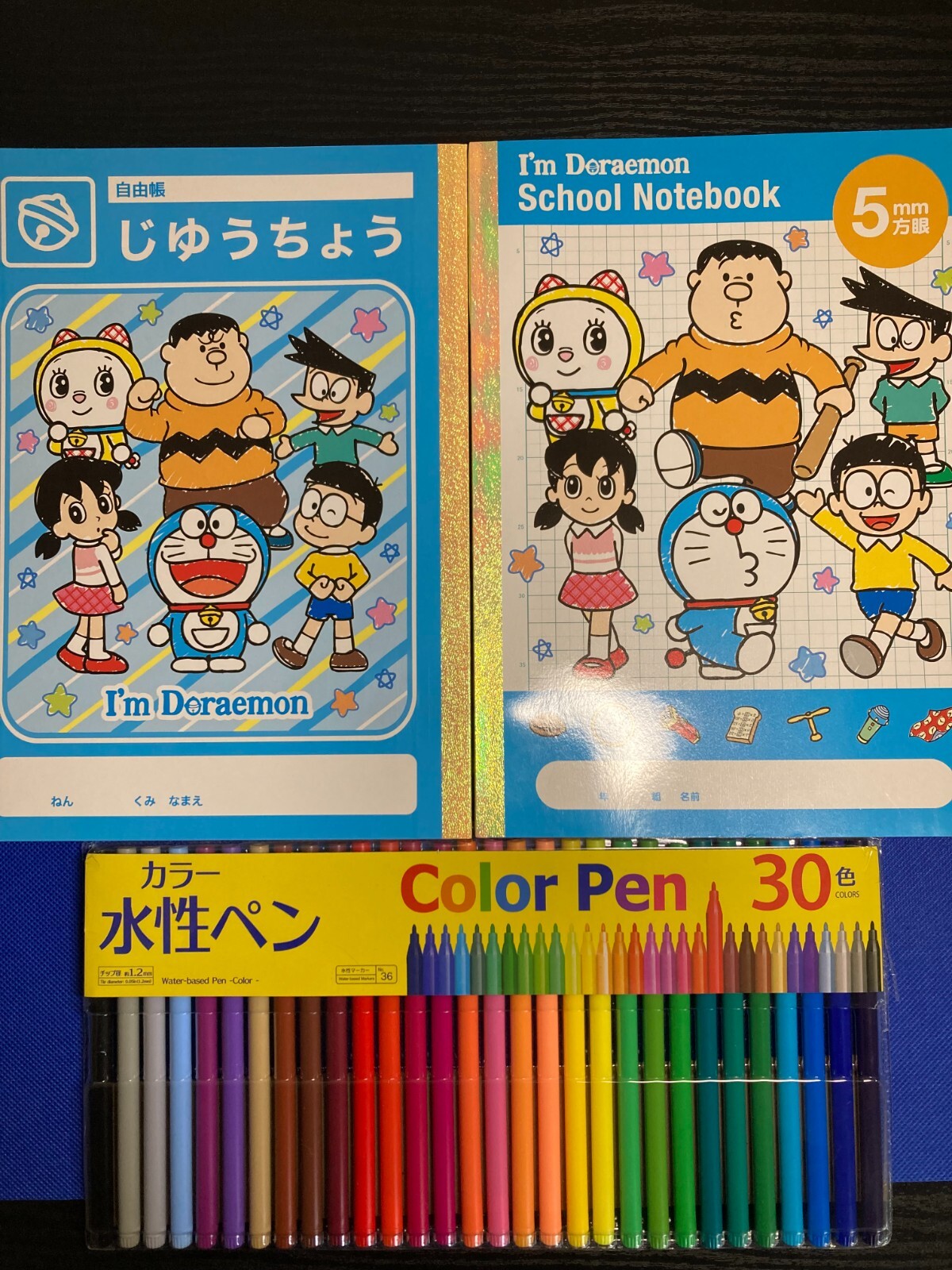 Daiso Japan Doraemon note Set of 30 water-based pens＃16 | eBay UK