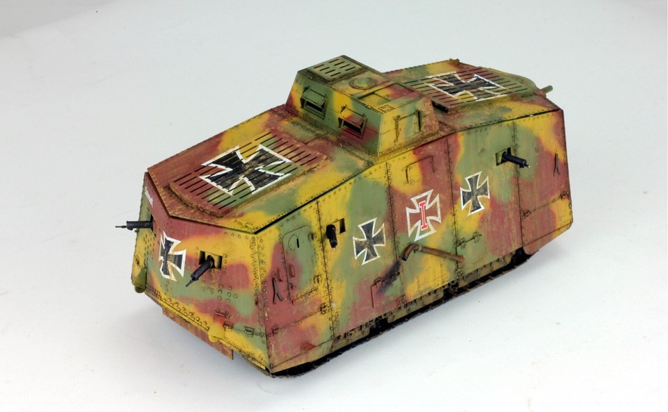 (Pre-Order) German A7V KRUPP Tank (Full Interior) WWI 1:35 Pro Built ...