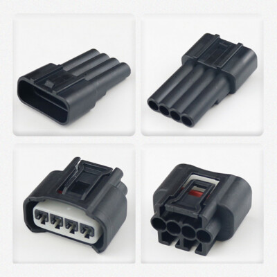 4 Pin Ignition Coil Cable Wire Connector Plug Male Female Waterproof ...