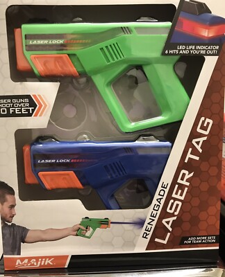 Majik Dueling Infrared Technology Renegade Laser Tag Gun Battle New ...