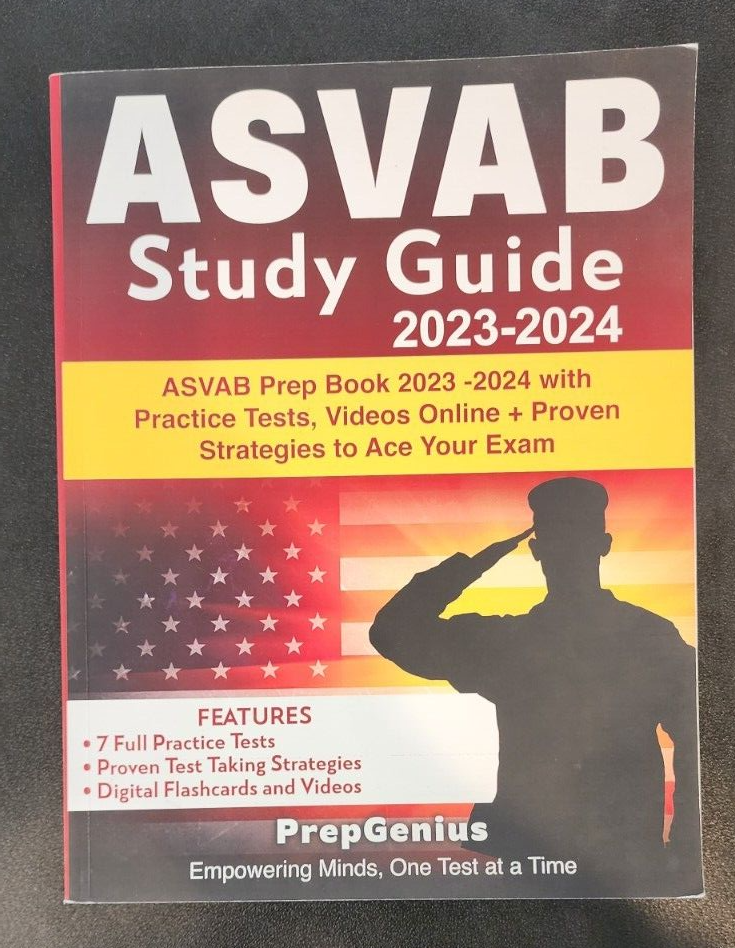 ASVAB Study Guide 2023-2024 Preparation Book w/ Practice Tests Videos ...