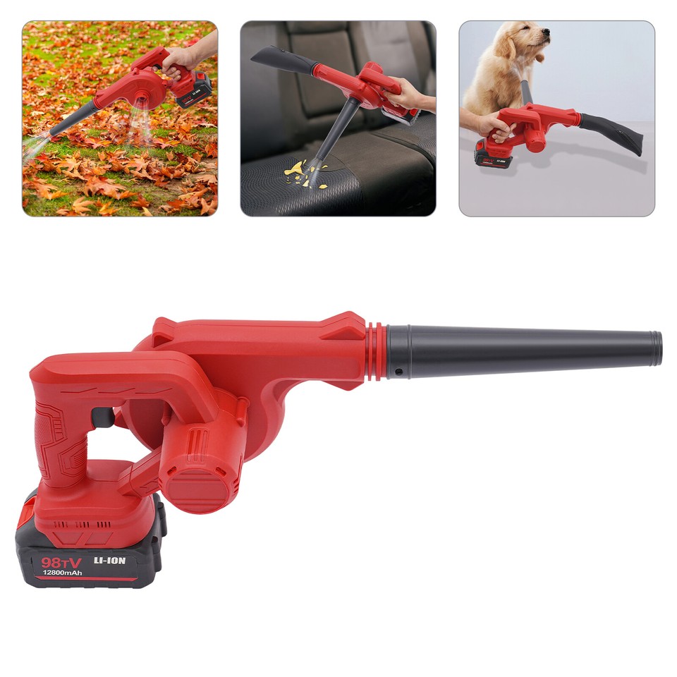 800W Cordless Sweeper, Hand Held Leaf Blower, All-copper Motor Electric ...