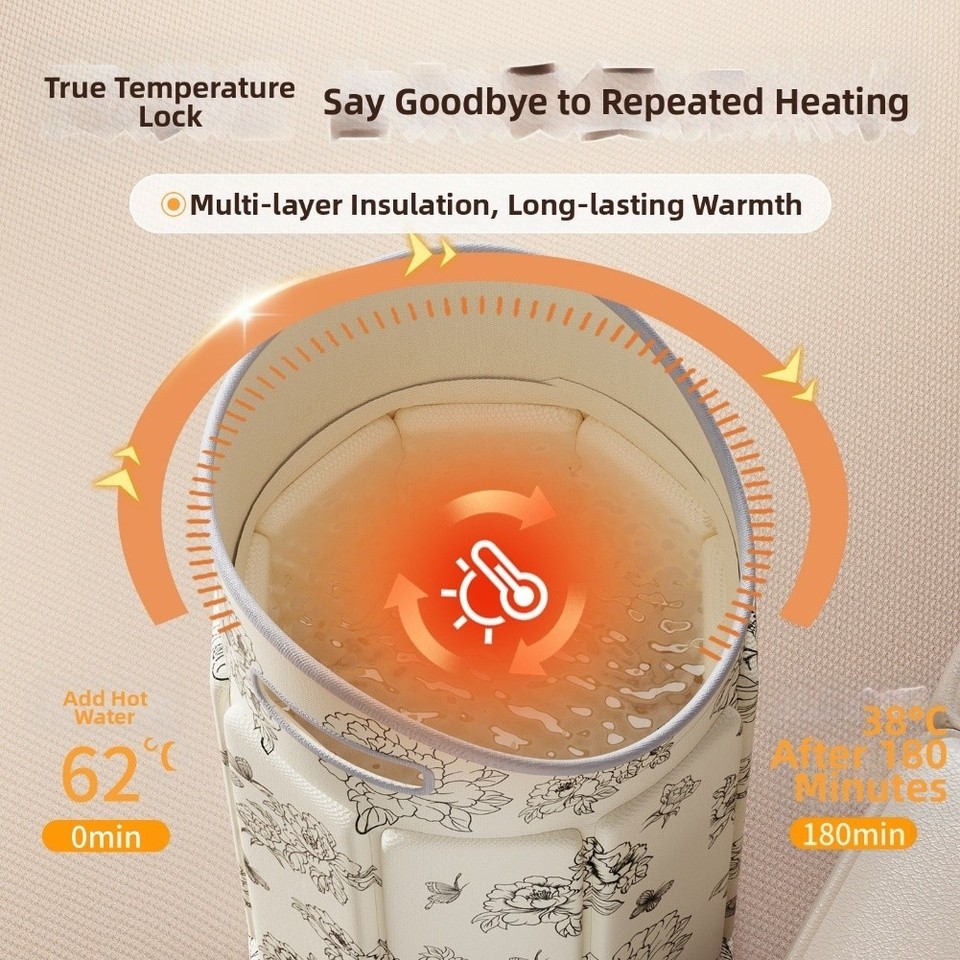 Foldable Foot Bath Stability During Use Six-layer Insulation Foot Care ...