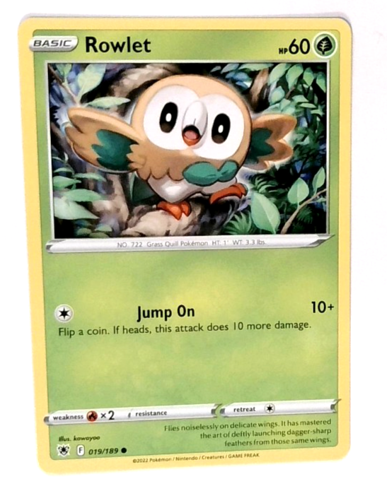 Pokémon Rowlet Card 019/189 Astral Radiance Series TCG | eBay