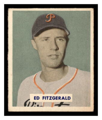 1949 Bowman Baseball #109 Ed Fitzgerald 127E-04 | eBay