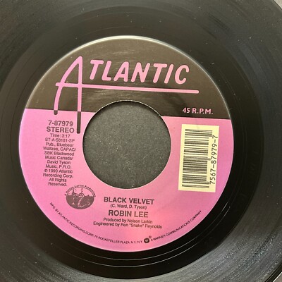 Robin Lee, Black Velvet / Stay With Me, 7" 45rpm, Vinyl VG | eBay