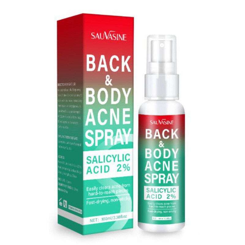 100ML Body Acne Spray Für Reduce Back Acne Clean Pores Soothe Redness ...
