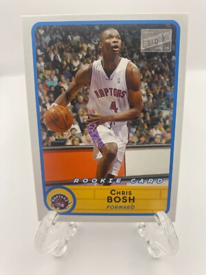 03-04 Topps Bazooka (Mini Parallel) Chris Bosh Rookie Card (Home ...