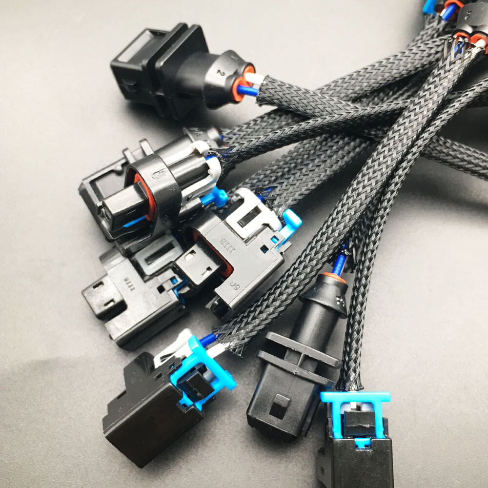 8 Fuel Injector Wire Harness Adapter for Jetronic EV1 to Mini Delphi ...