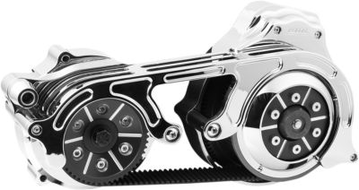 Belt Drives 2" Open Belt Drive Kit With 2-Piece Motor Plate Chrome ...