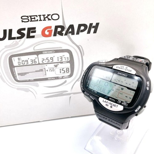 Seiko Pulse Graph Heart Rate Monitor - Complete & Working, Rare Find | eBay