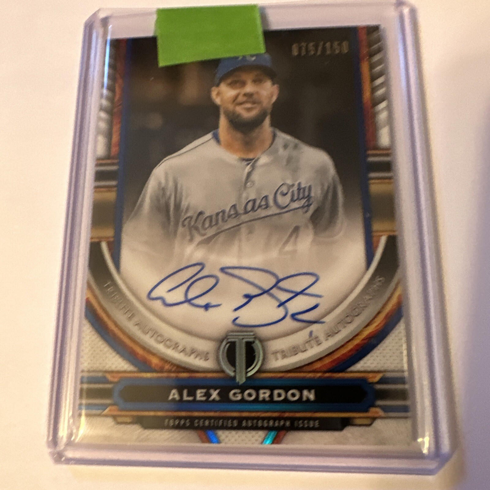 2023 Topps Tribute Alex Gordon On Card Auto SP Blue /150 Royals | eBay