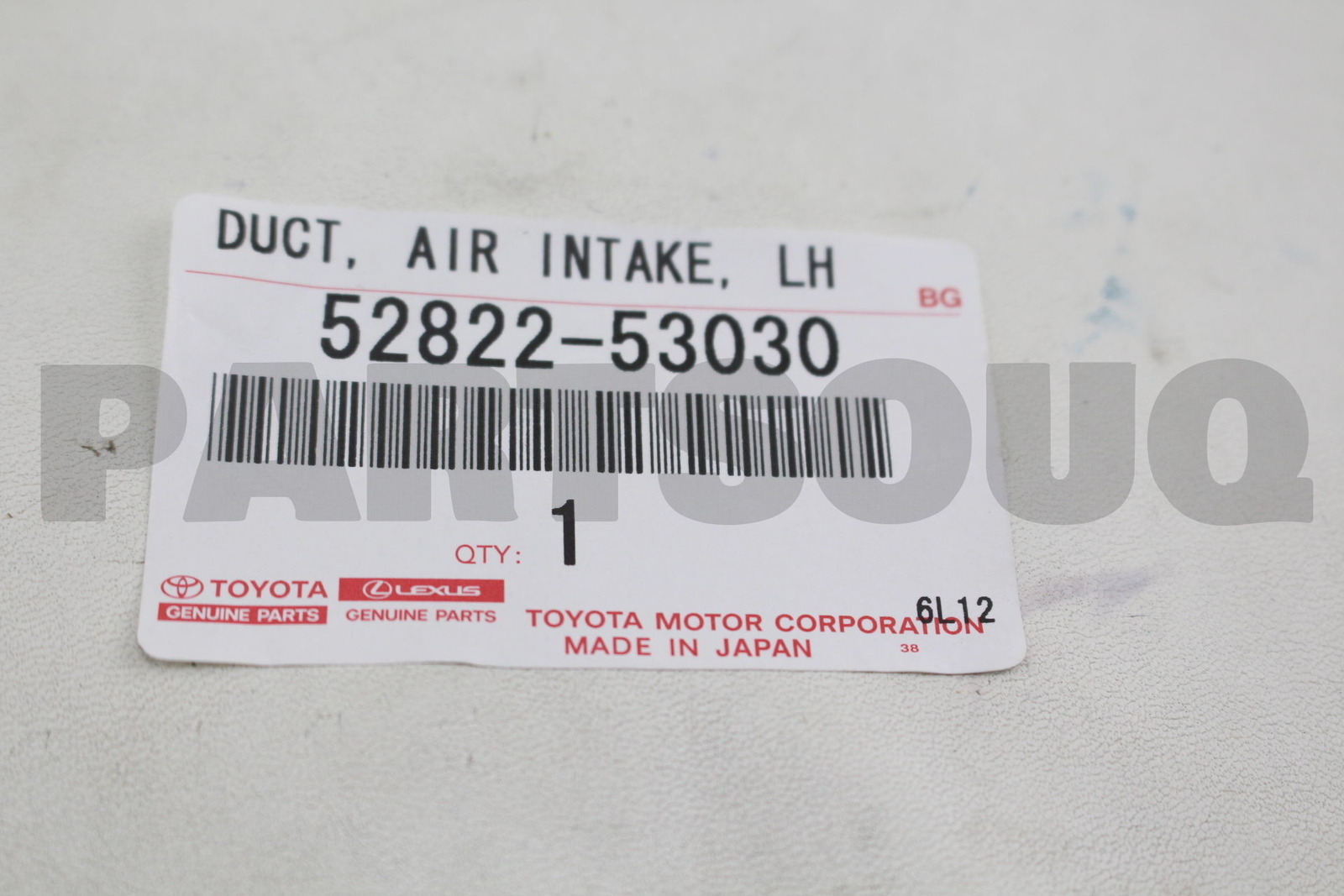 5282253030 Genuine Toyota DUCT, AIR INTAKE, LH 52822-53030 | eBay
