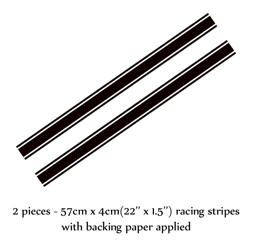 Customized Racing Stripes Decal Sticker for Guitars & Basses 13 Colour ...