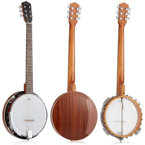 OPEN BOX - 6-String Banjo - Full Size, Closed Back Mahogany Resonator ...
