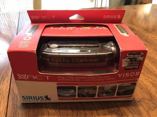 XACT Sirius Satellite Radio Receiver - Model XTR3CK - Dash or Visor ...
