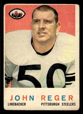 1959 Topps John Reger #124 - Pittsburgh Steelers | eBay