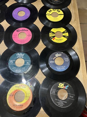 45 RPM Record Collection . 77 Total Pieces In Used And Fair Condition ...