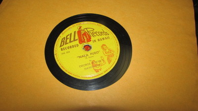 GEORGE POKINI BELL 78 RPM RECORD NAKA PUEO / HE WAHINE U'I E 223/293 ...