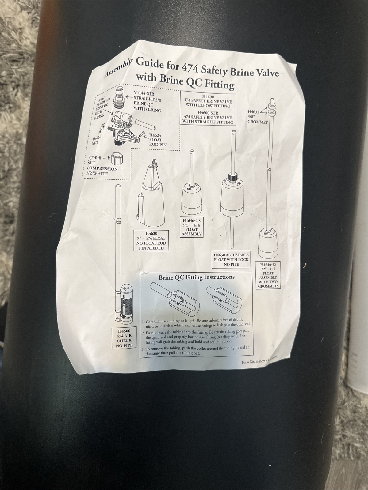 Water softener salt tank brine tank 18x18x40 inches with safety float ...