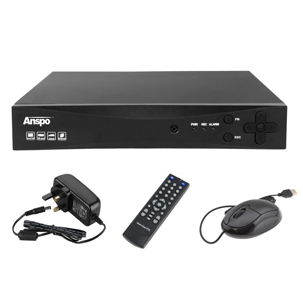 ANSPO 5MP CCTV 2/4 Camera System HD 4CH DVR Home Outdoor Kit With Hard ...