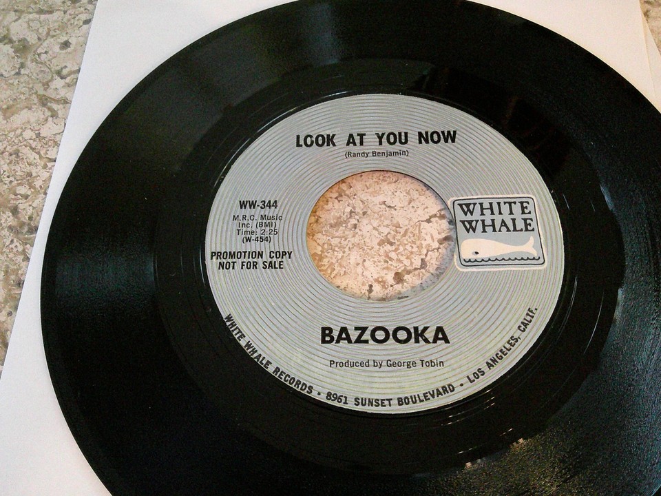 Bazooka "Look At You Now" 7" Promo Single In N/M-. White Whale ‎ WW-344 ...