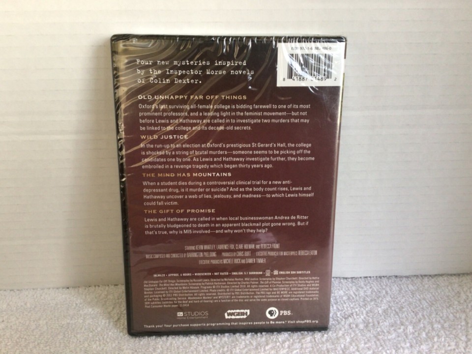 Inspector Lewis Series 4 DVD PBS Official UK Edition | eBay