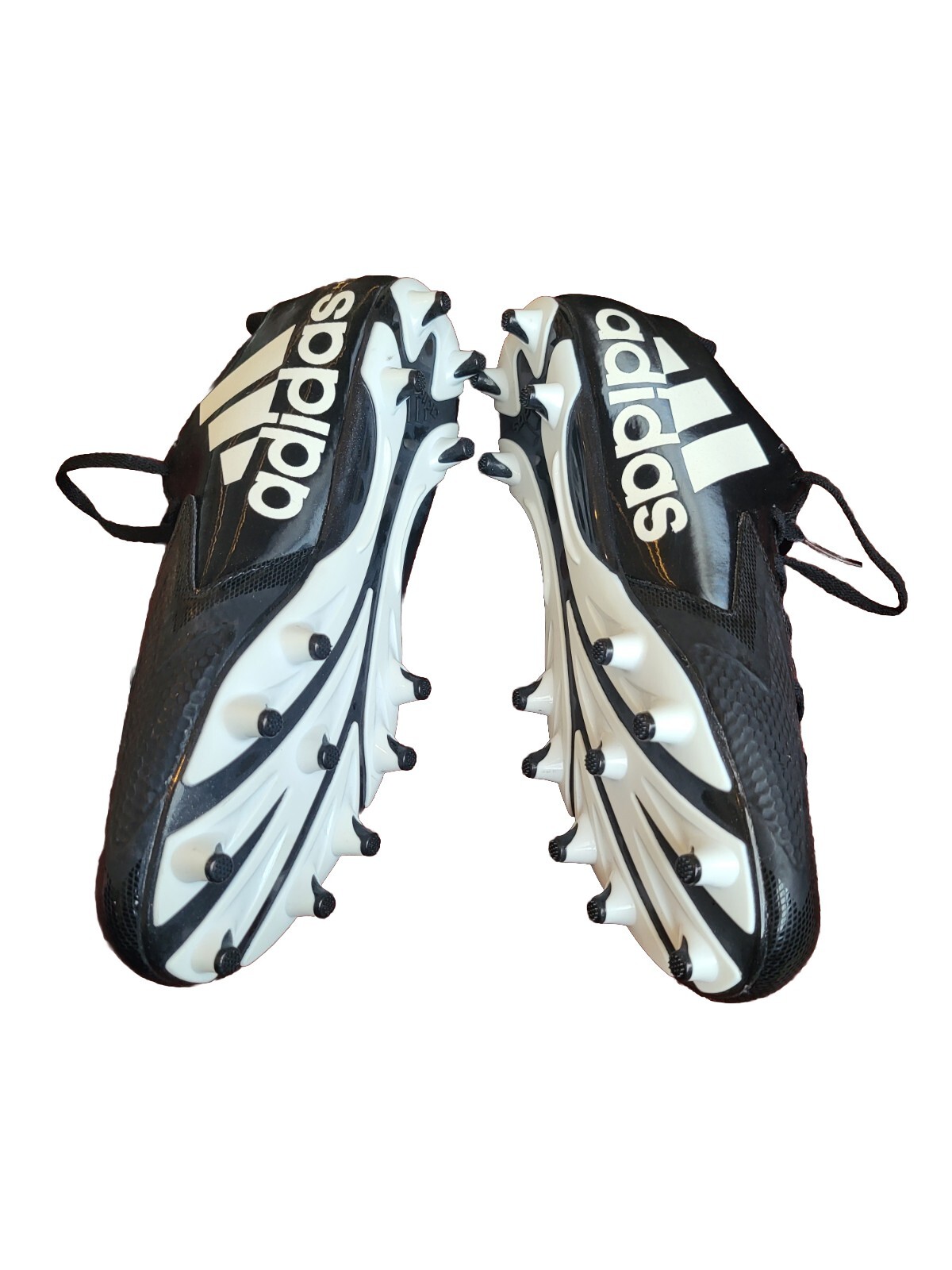 Adidas Athlete Sports Black White Lace up Cleats Size 8 Football Men ...