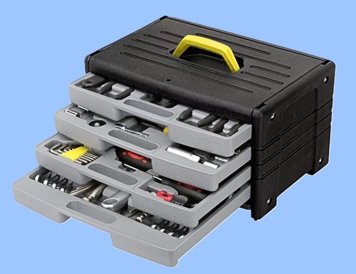 NEW PITTSBURGH TOOL SET with 4-DTAWER CHEST, 105 PIECES | eBay