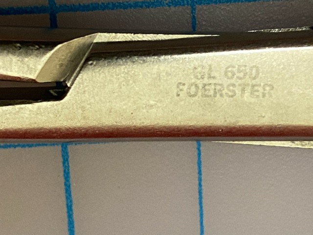 V. Mueller GL650 Foerster Sponge Forceps for sale online | eBay
