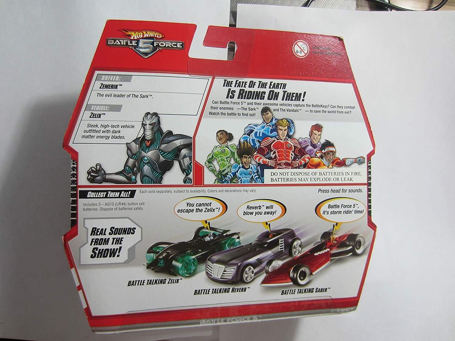 Hot Wheels Battle Force 5 Battle Talking Zelix Zemerik ~NEW~ | eBay UK