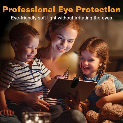 KTEBO [Upgraded] Rechargeable Book Reading Light Lamp, LED Book Light ...