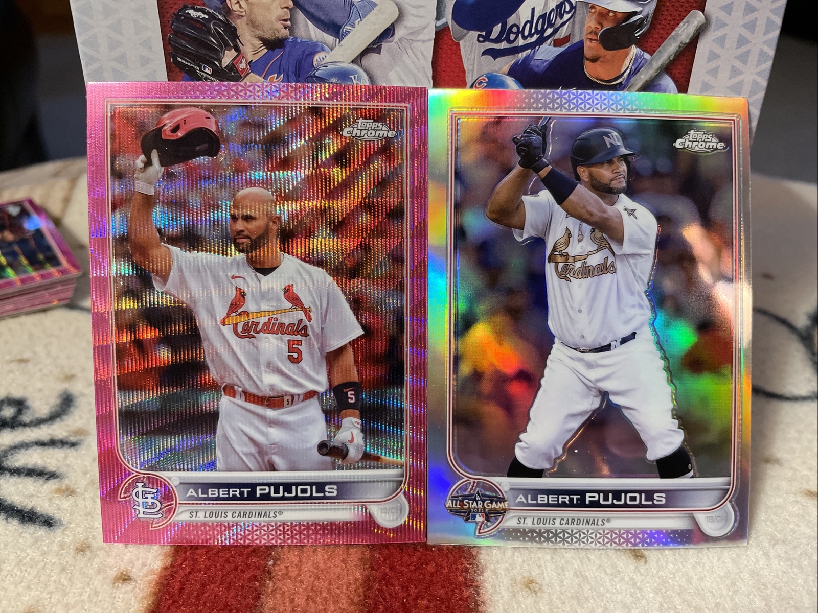 Albert Pujols 2022 Topps Chrome Update Pink Refractor St. Louis ...