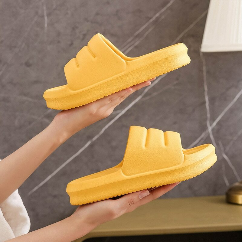 Thick Sole Soft Indoor Slippers Men Women Anti-Slip Sandals Bath ...