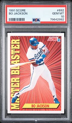 Bo Jackson 1991 Score Baseball Card #692 Graded PSA 10 | eBay