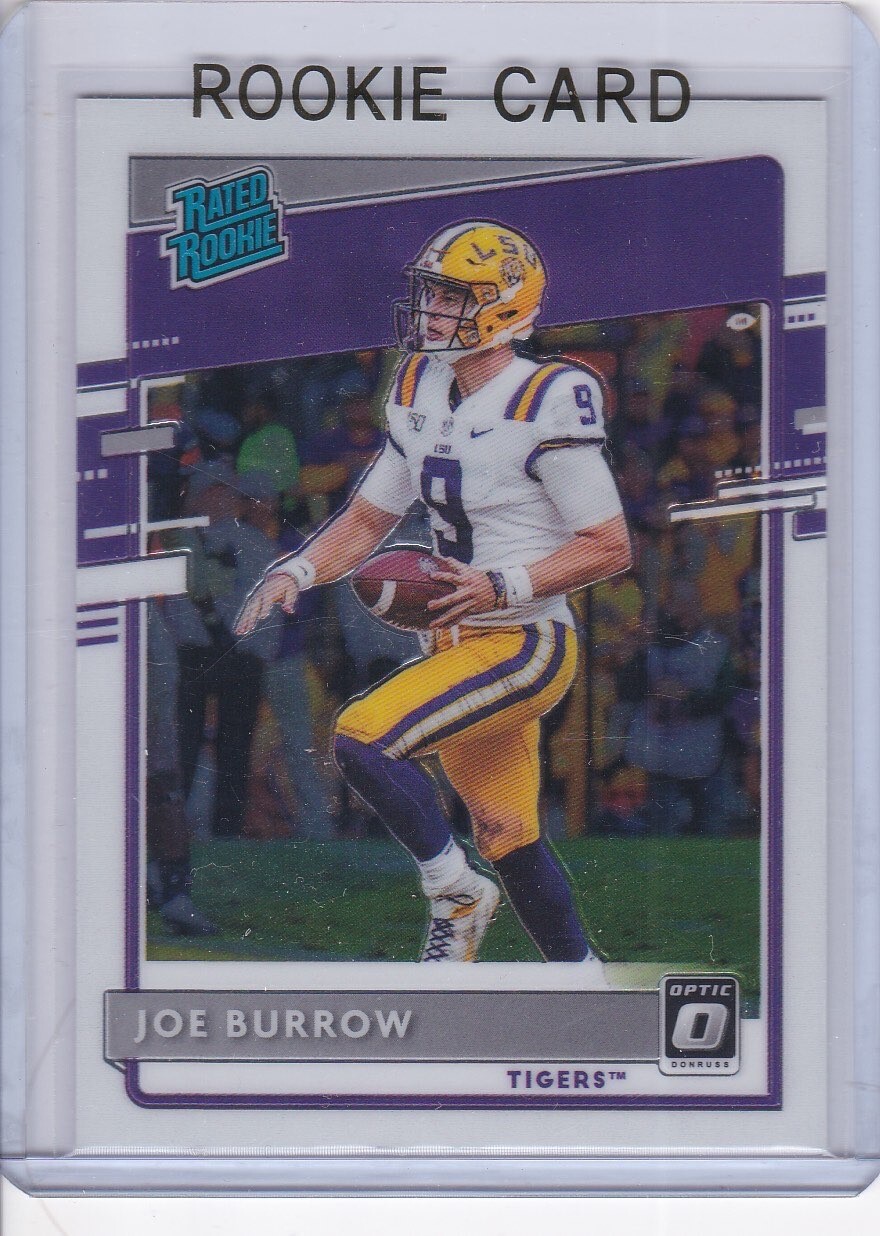 JOE BURROW ROOKIE CARD 2020 Donruss Optic RATED $$ RC Football LSU ...