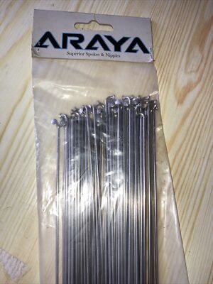 36 x ARAYA Rebound ATB/Road Bicycle spokes 272,270,268,264,262 St Steel ...