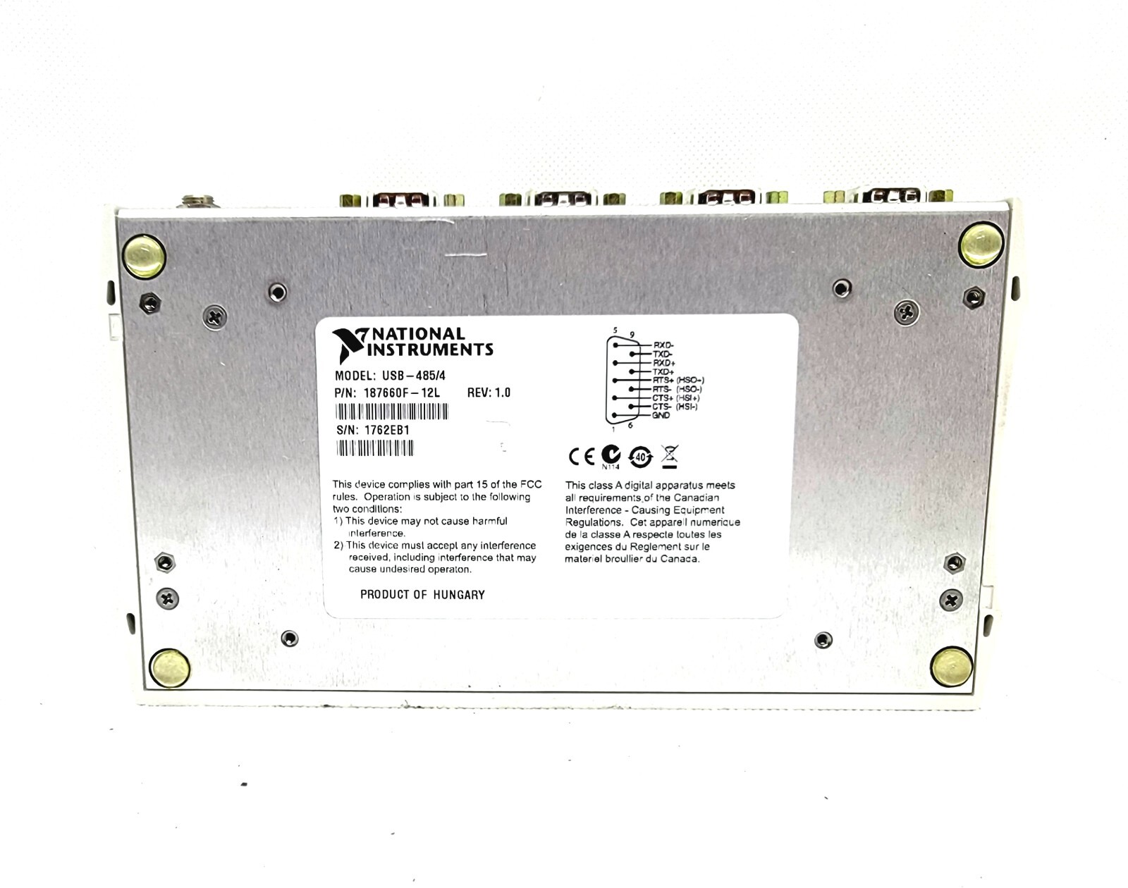 National Instruments NI USB-485/4 Serial Interface Device | eBay