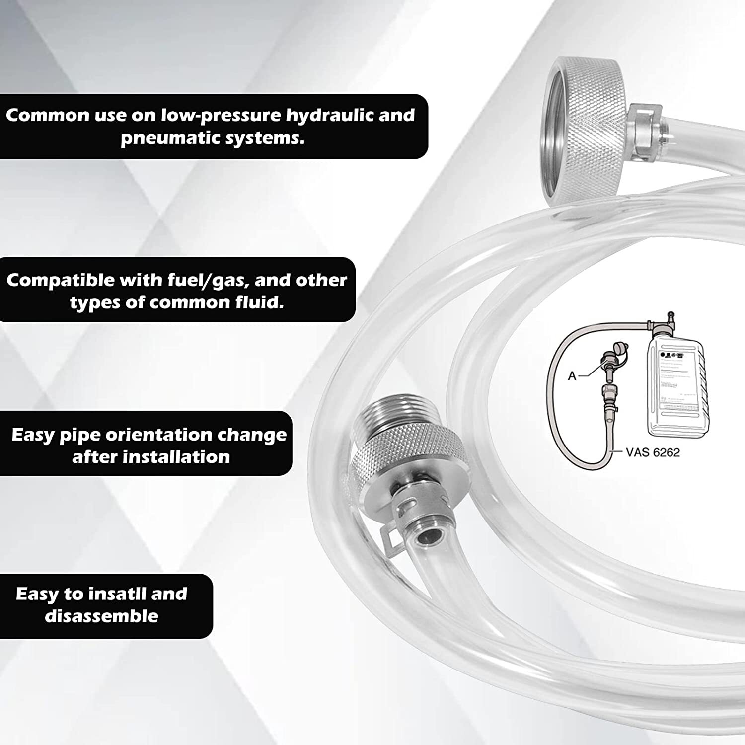 Oil Filling Hose For DSG VW Audi VAS 6262A Gearbox Oil Change Kit ...