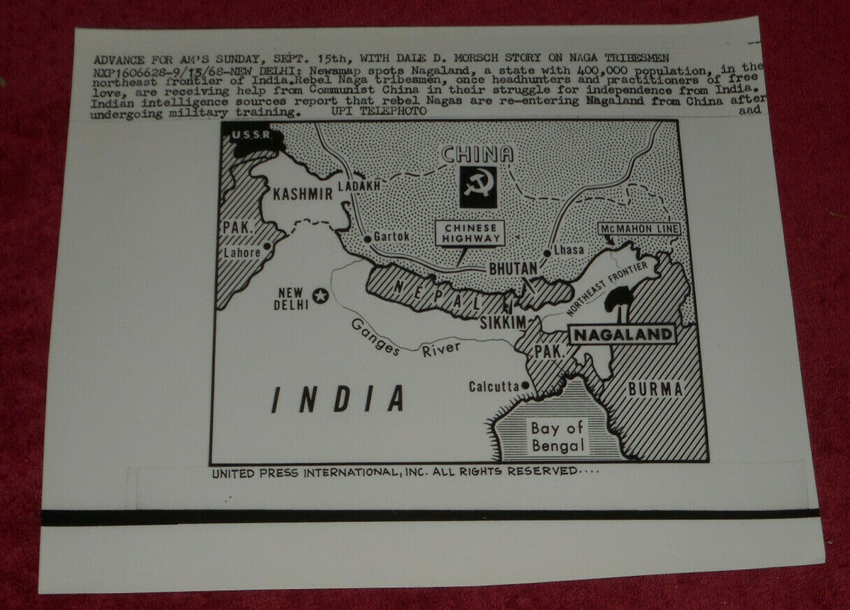 Naga India Map