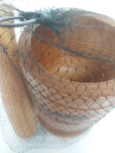 SMALL WOODEN MORTAR & PESTLY FOR MOFONGO PILON Y MACETA PARA MOFONGO EN ...