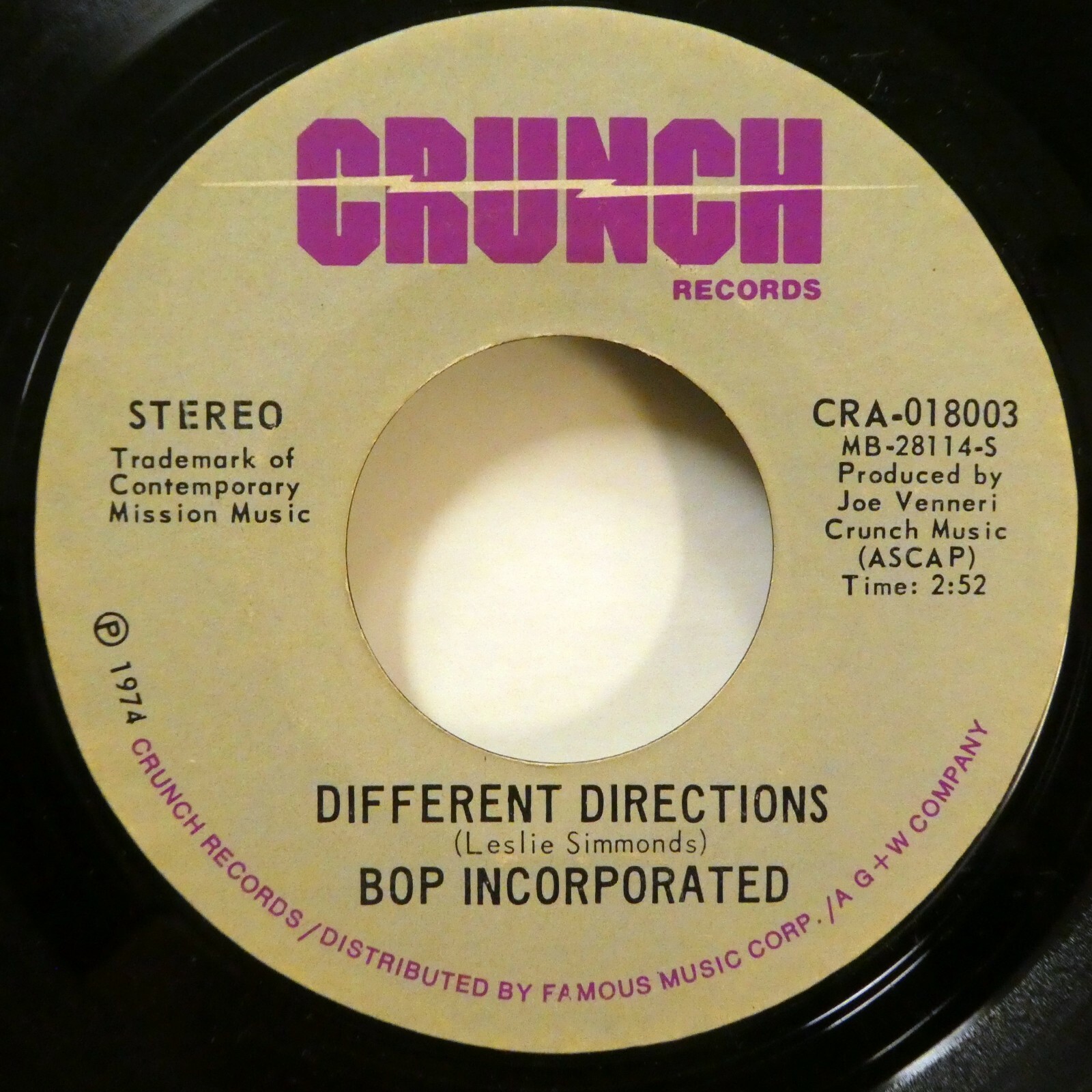 BOP INCORPORATED 45 Different Directions Until They Say Mercy GRUNCH ...