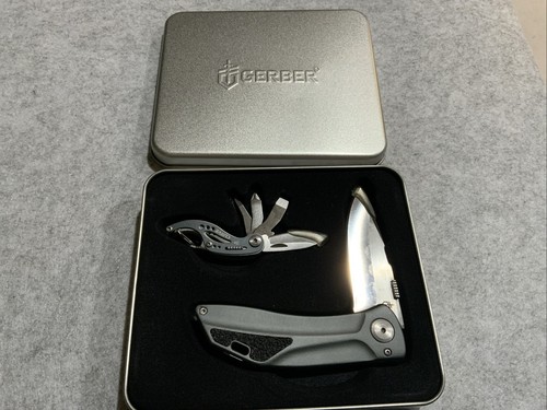 Gerber Multi Tool/Knife Set Curve & Void Pocket Knife Mint In Tin | eBay